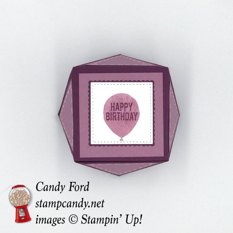 Faceted Gift Box with Balloon Celebration and Thoughtful Banners ...