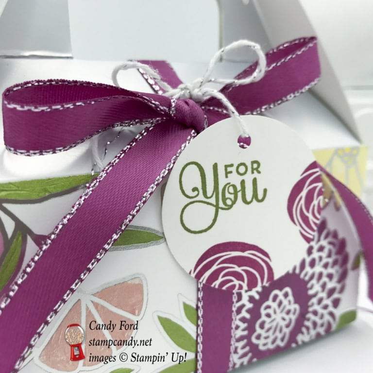 Silver Gable Box in Sweet Soiree - Stamp Candy