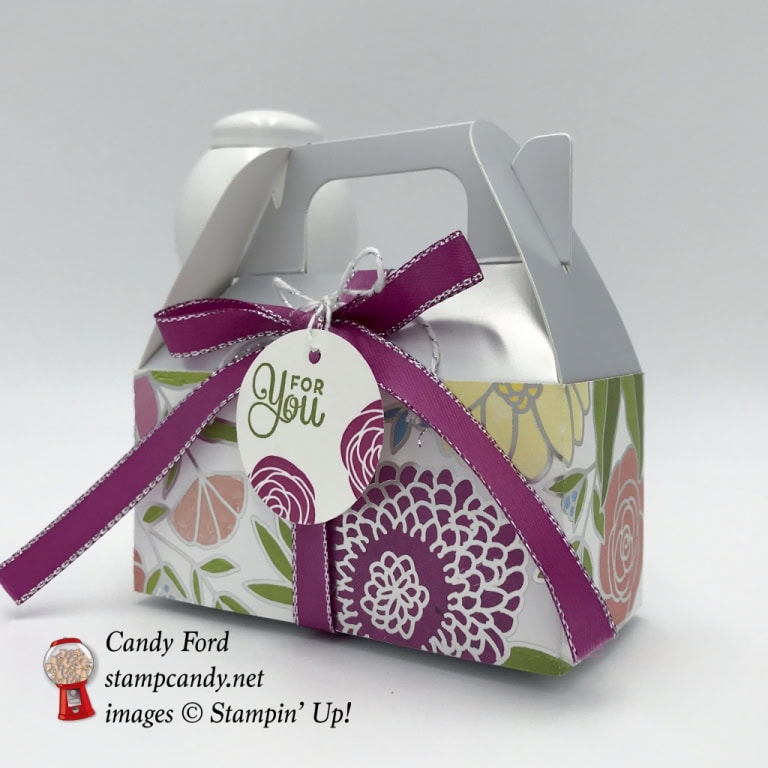 Silver Gable Box in Sweet Soiree - Stamp Candy