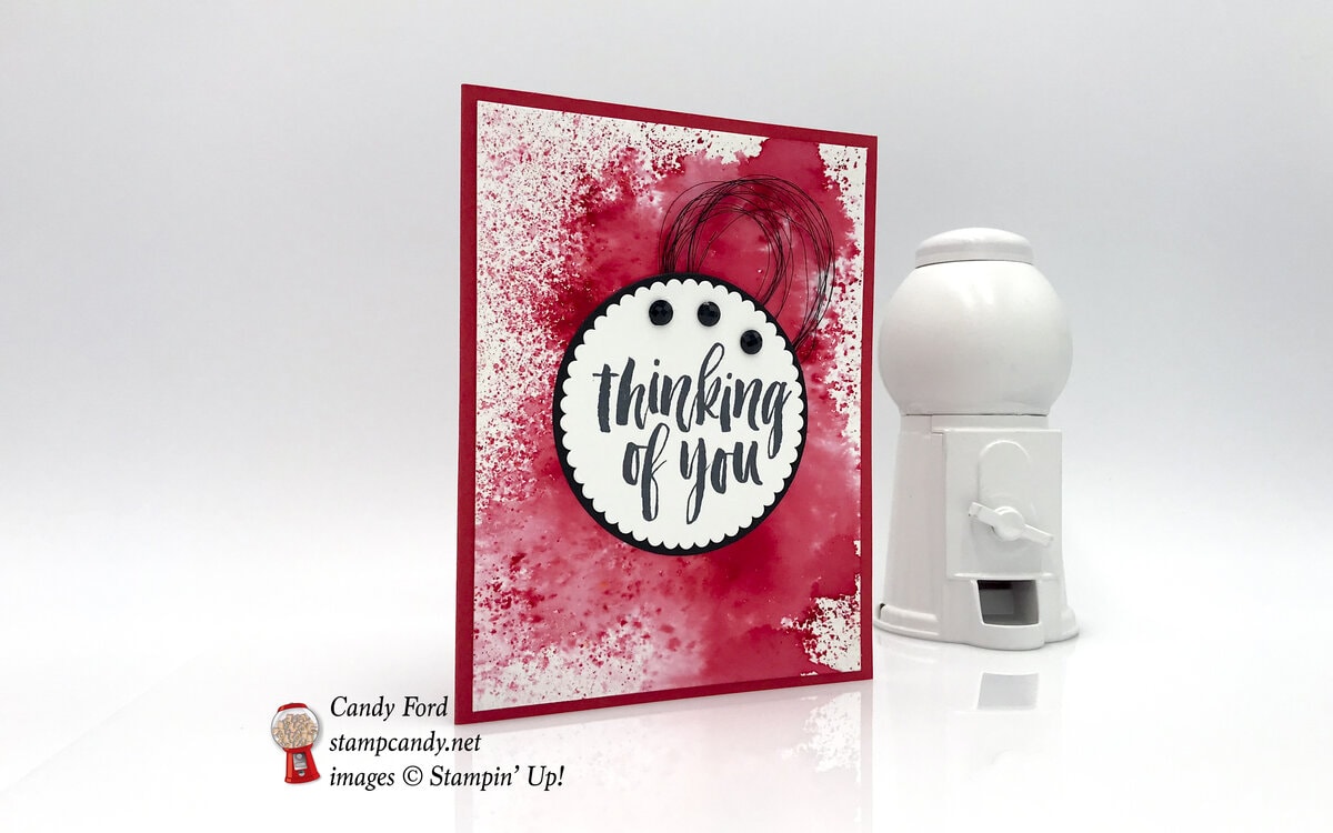 Brusho Crystals Red Rooted in Nature Card - Stamp Candy