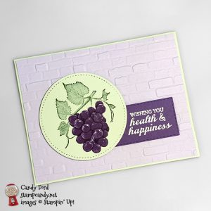 Slice of Happiness Grapes Card - Stamp Candy