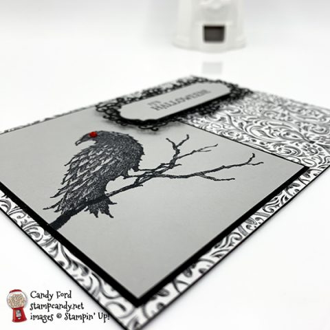 The Raven It's Halloween Card - Stamp Candy
